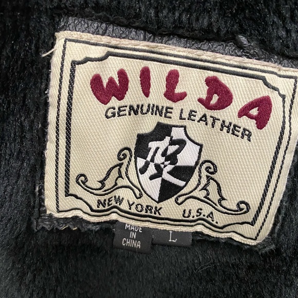 Wilda | Jackets & Coats | Wilda Leather Jacket Large Black Belted Parka ...